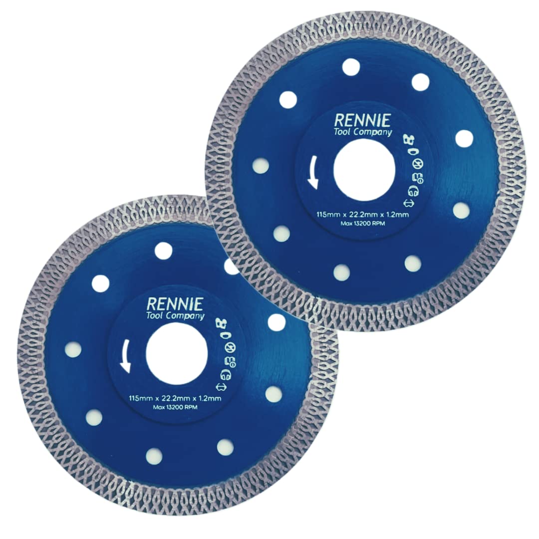 2 Pack 115mm Ultra 1.2mm Thin Diamond Cutting Discs – Rennie Tool Company