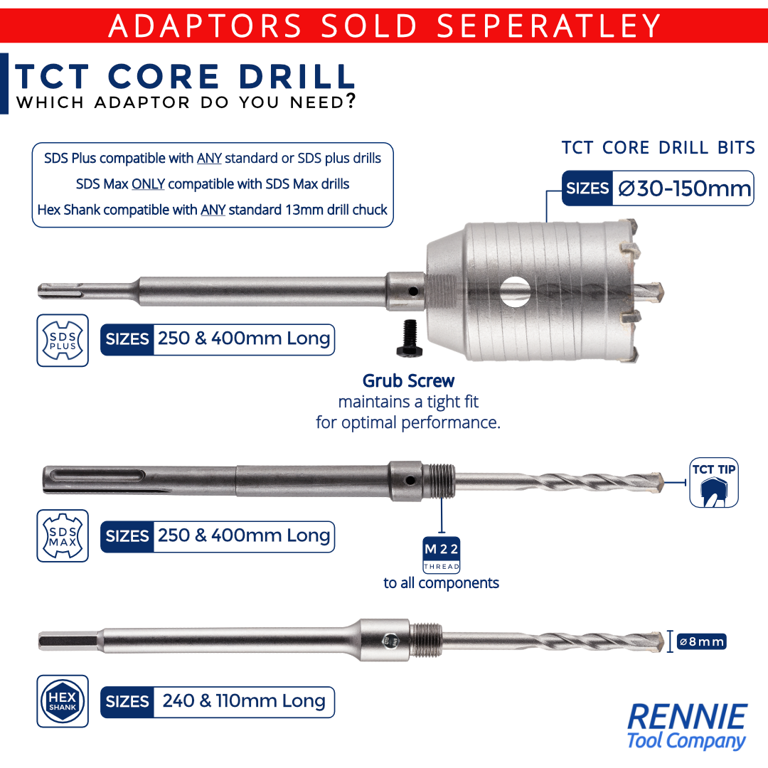 Sds plus core bit adapter store